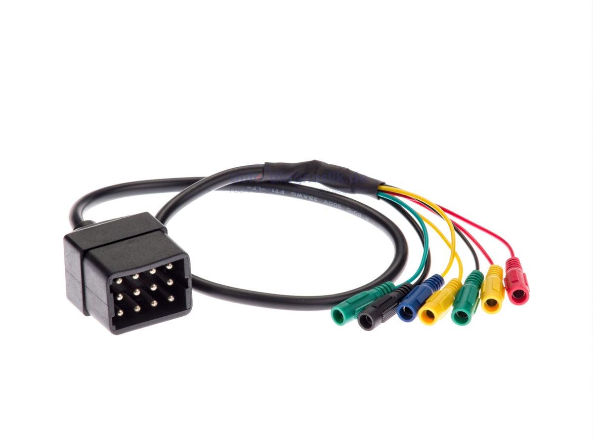 Bosch KTS Renault 12Pin OBD1 OBD2 Adapterkabel auf 7 Bananenstecker ...
