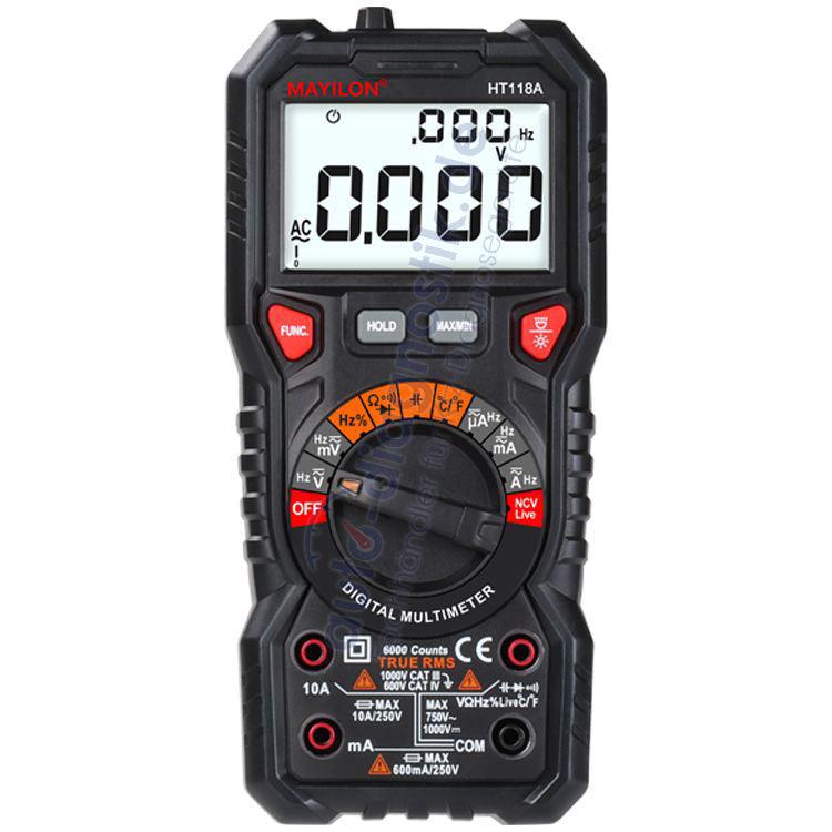HT118A LCD-Multimeter Digital DC/AC Messgerät Strommessung Voltmessung
